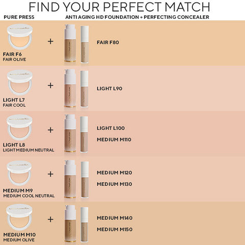 Image of Mirabella Pure Press Invincible for All Powder Foundation, 10 g