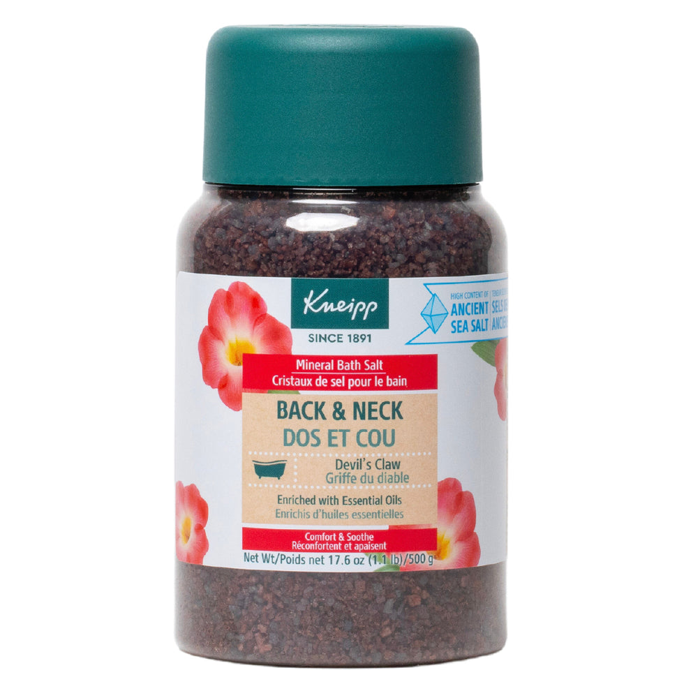 Kneipp Mineral Bath Salt, Back & Neck Devil's Claw, 17.63 oz ...