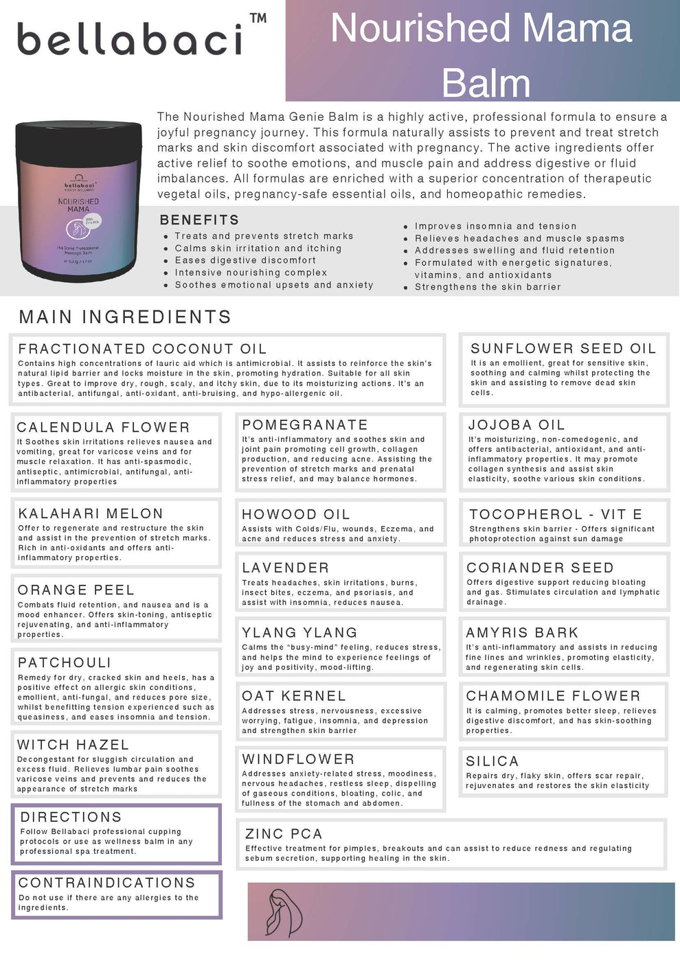 Bellabaci Nourished Mama Pregnancy Wellness Balm, 17.63 oz – Universal ...
