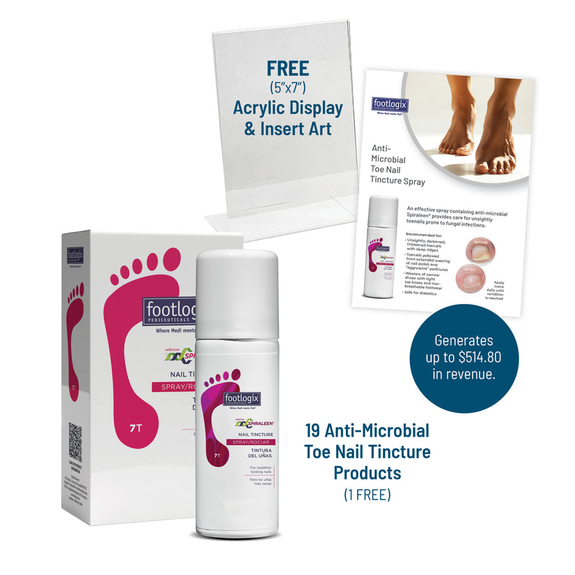 Footlogix Anti-Microbial Toe Nail Tincture Spray Retailer Success Kit ...