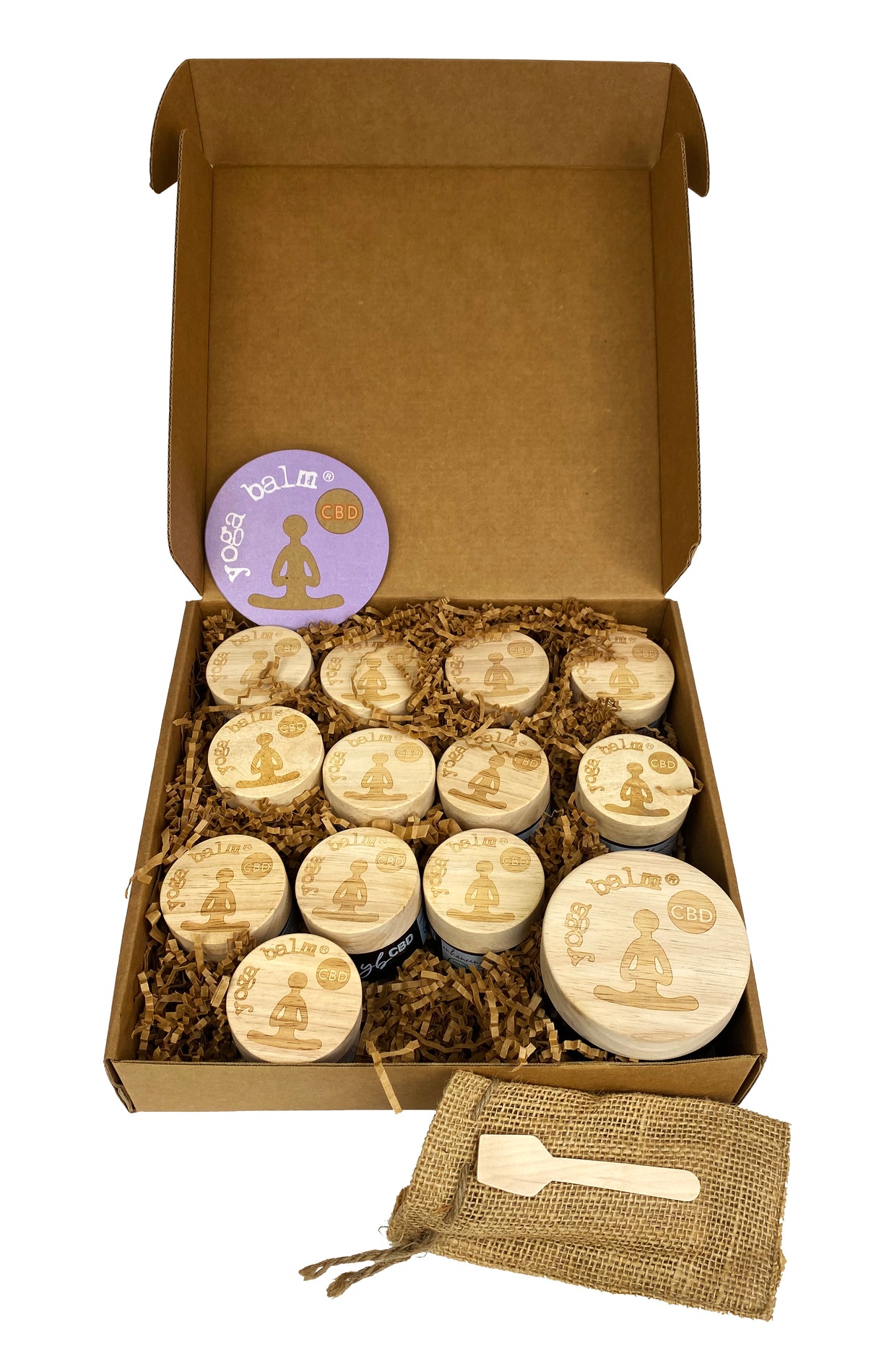 Yoga Balm CBD 12 Piece 1.69 oz Jars + 9 oz for Professional Use ...