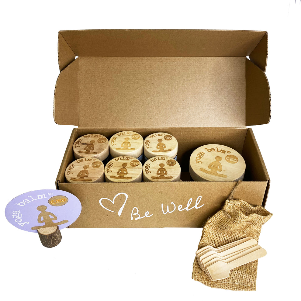 Yoga Balm CBD 12 Piece 1.69 oz Jars + 9 oz for Professional Use ...