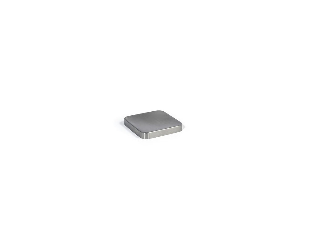 FOH Brushed Stainless Steel Square Dish, 4", 12 ct