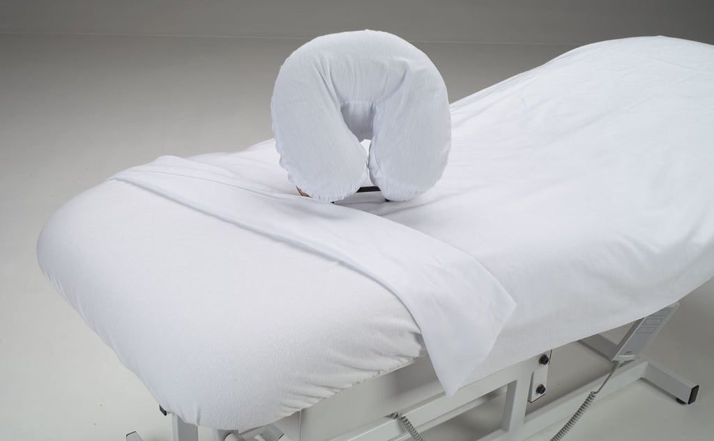 Sposh Flannel Head Rest Cover, White