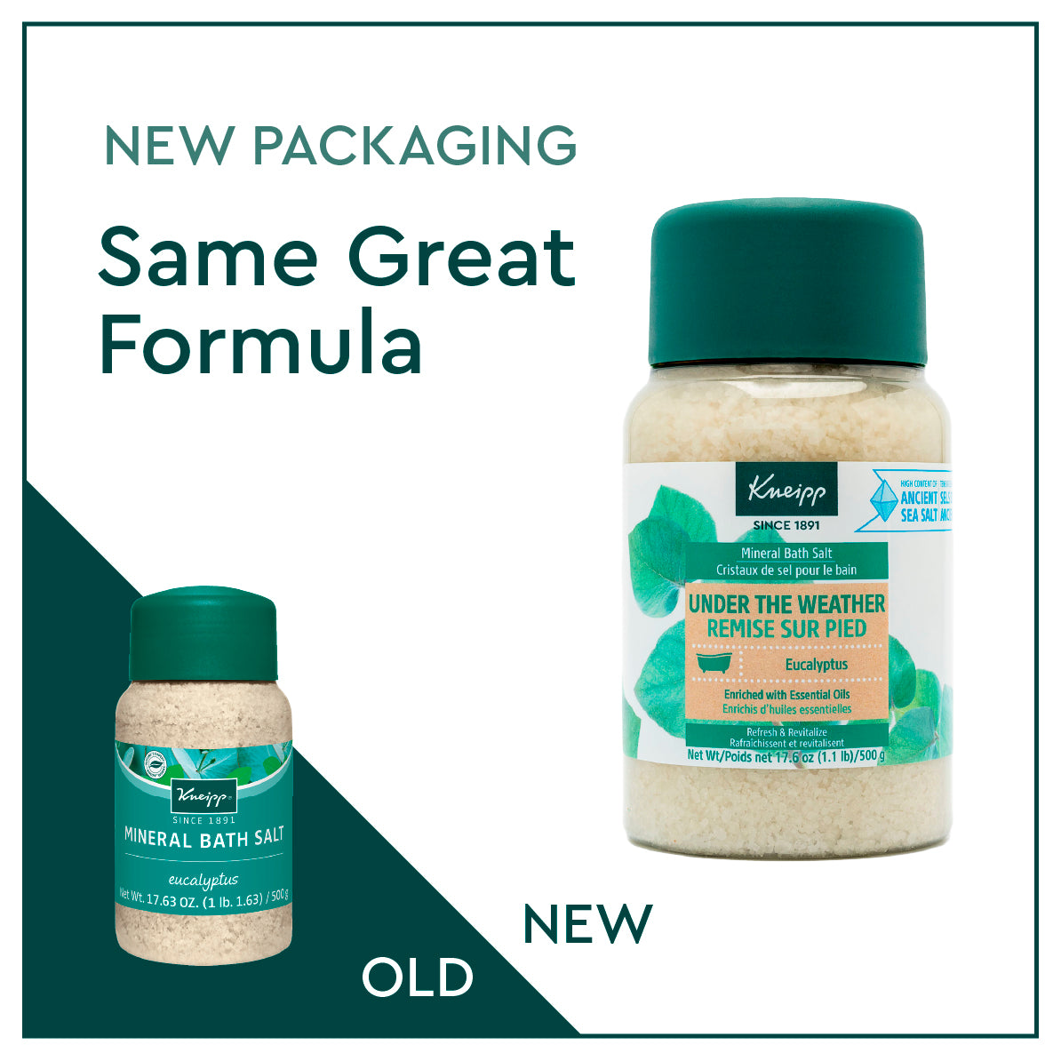 Kneipp Mineral Bath Salt, Under the Weather Eucalyptus – Universal ...