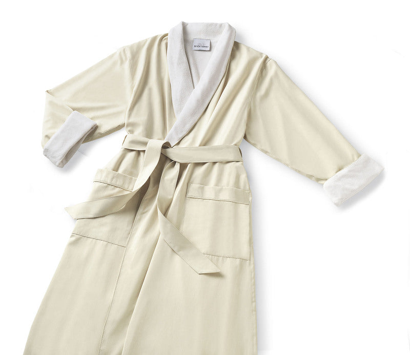 Boca Terry Shawl Collar Microfiber Robe w/ Plush Lining