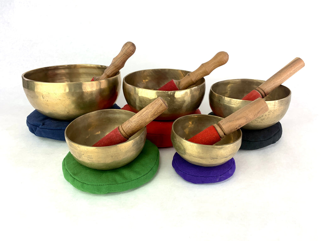 Hand Hammered Bronze Himalayan Singing Bowls
