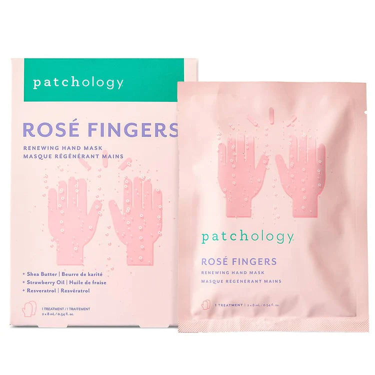 Patchology Serve Chilled Rosé Fingers, Hydrating & Anti-Aging Hand Mask ...