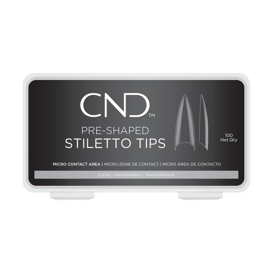 CND Enhancements, Pre-Shaped Stiletto Tips – Universal Companies