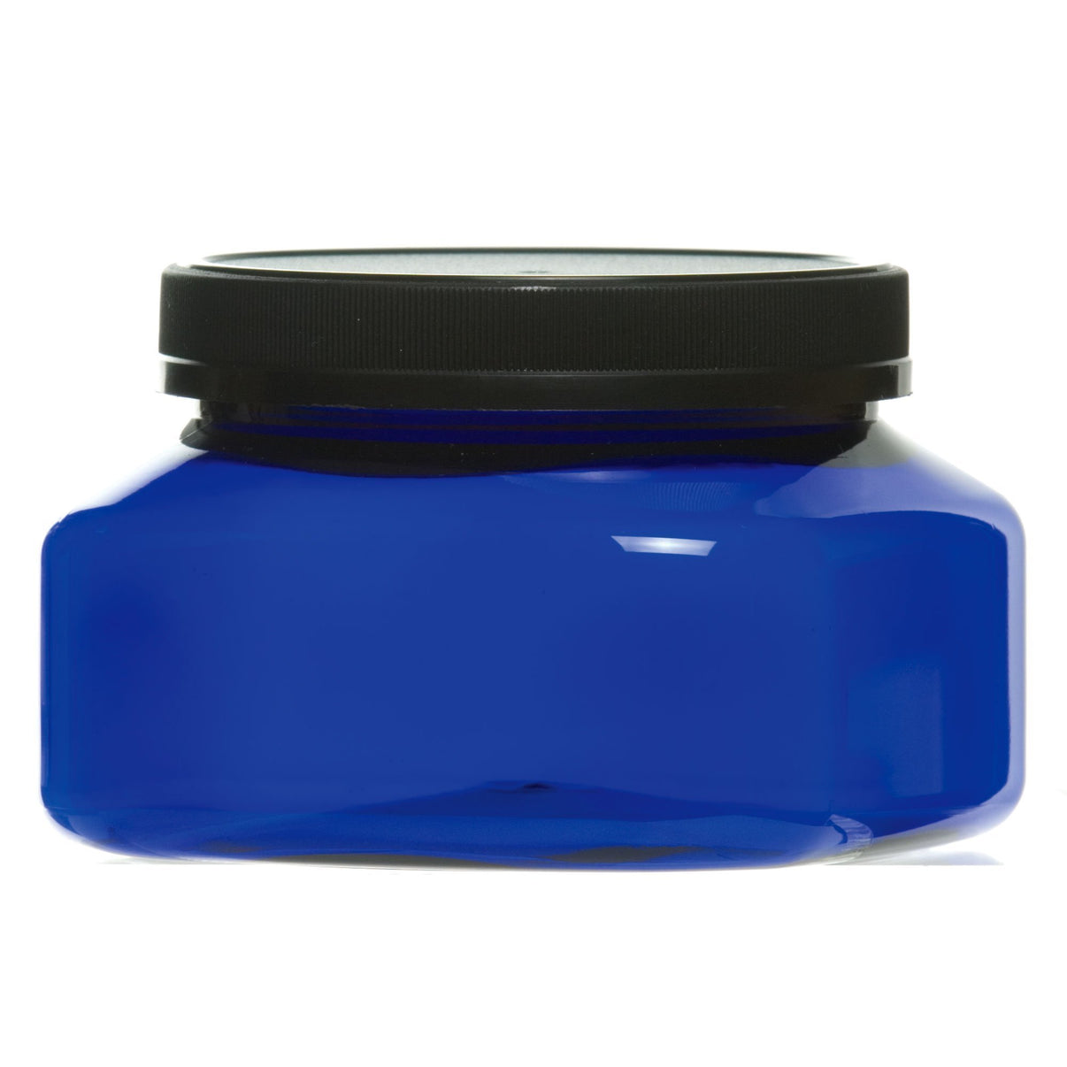 Blue Jar with Lid / Square, 8 oz – Universal Companies