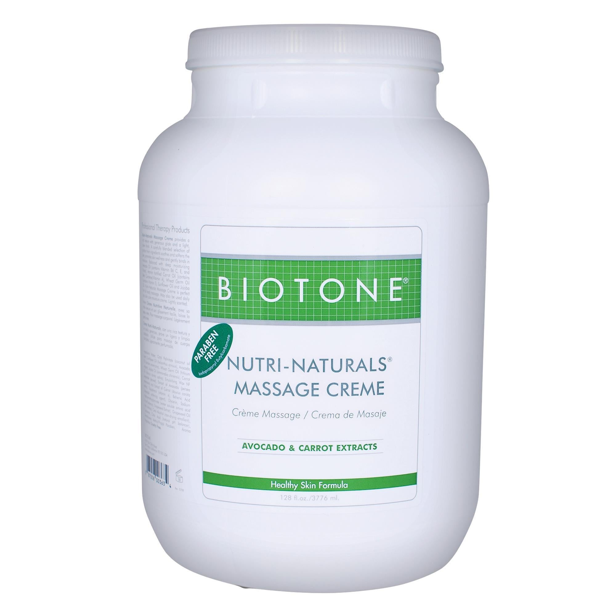 BIOTONE Nutri-Naturals Massage Creme, 1 gallon – Universal Companies