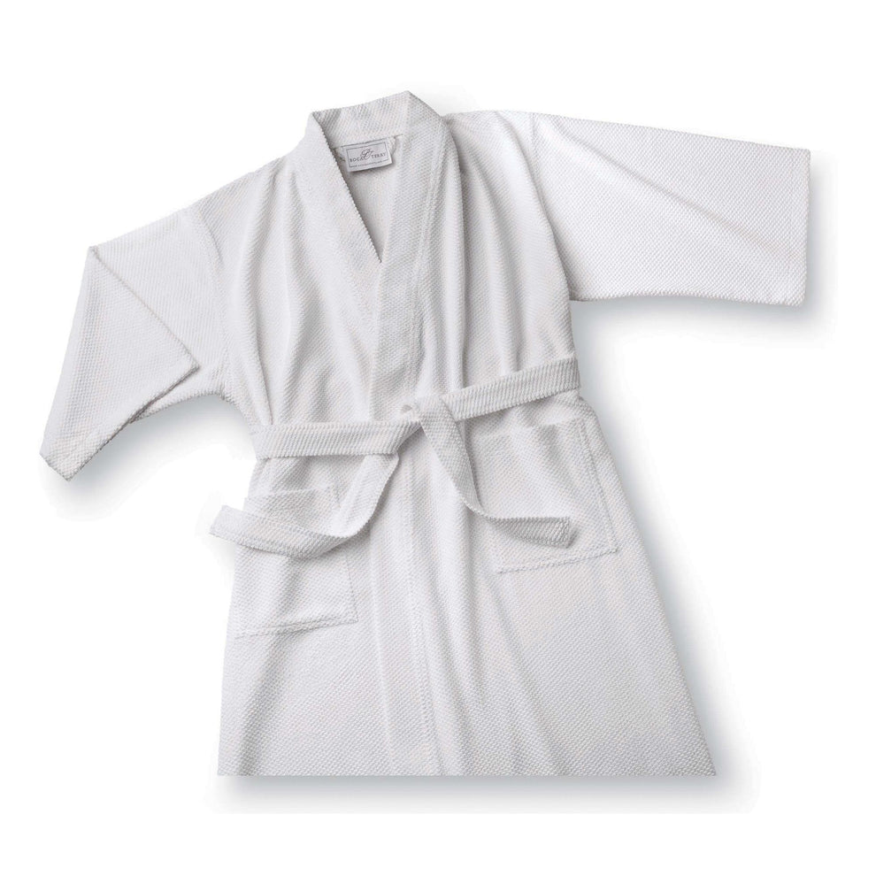 Boca Terry Robe, MicroTec Pineapple Waffle Weave, White, OSFM ...