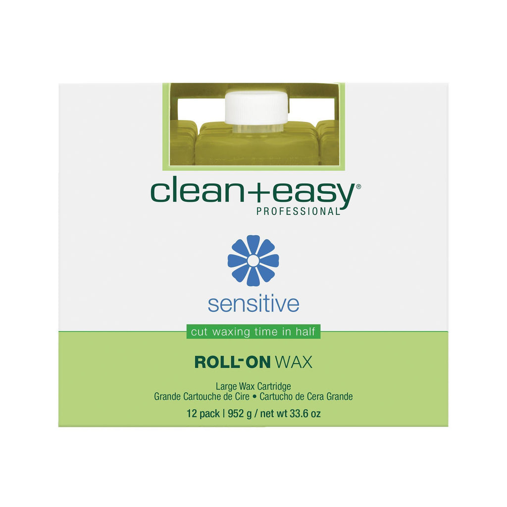 Roll-On & Line Waxing Systems 12 ct. / Large Clean + Easy Sensitive Wax ...